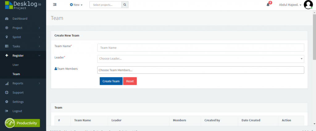 Desklog Help » Register