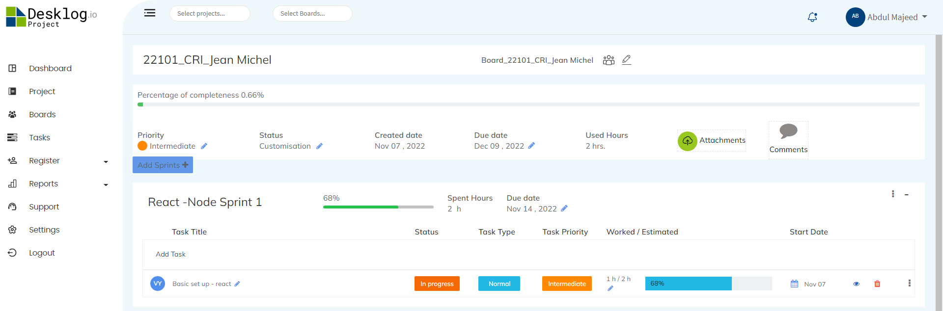 How to Create & Manage Sprints on Desklog Project? - Desklog ...